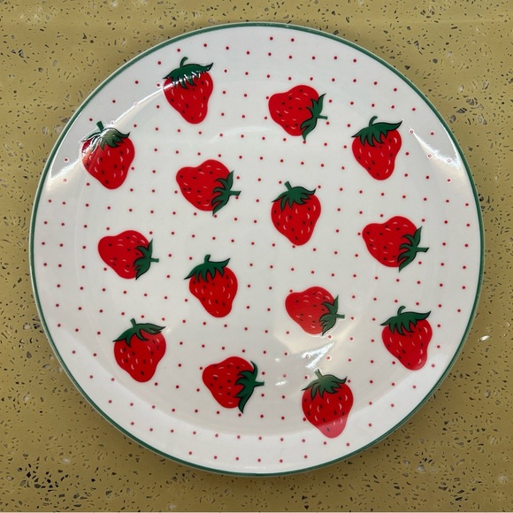 Rosenthal | Dining | Rosenthal Netter Strawberry Dot Porcelain Salad ...
